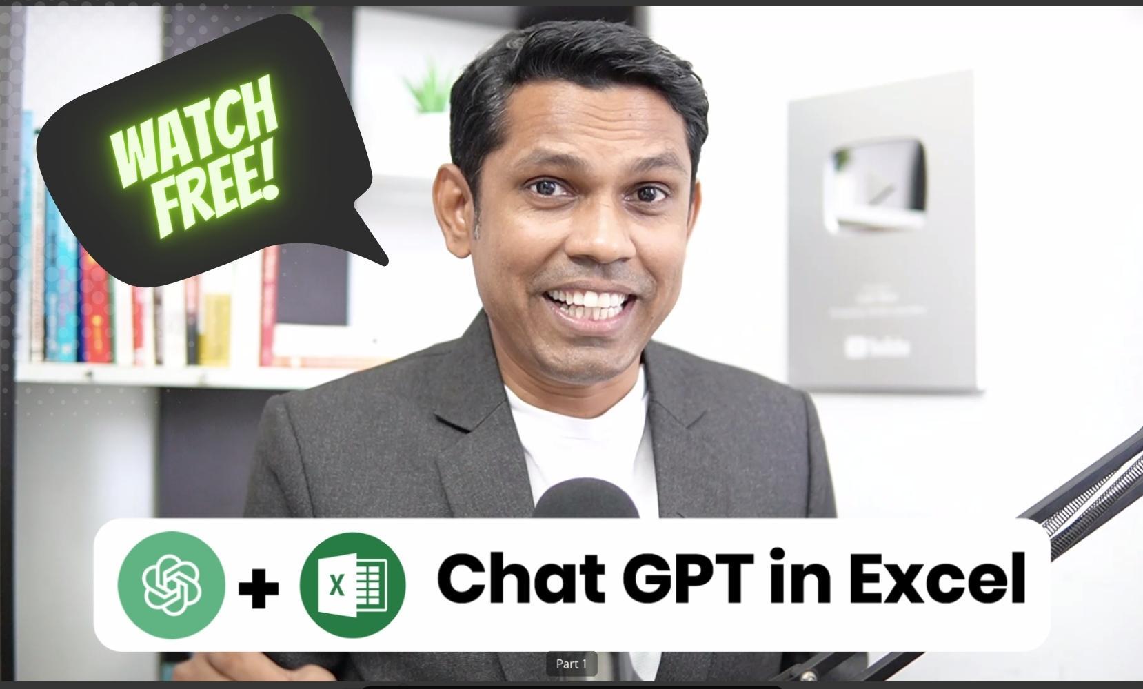 Lesson : 1 - Introduction of ChatGPT in Excel