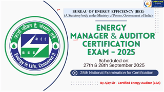 BEE Energy Auditor Certification Exam 2025